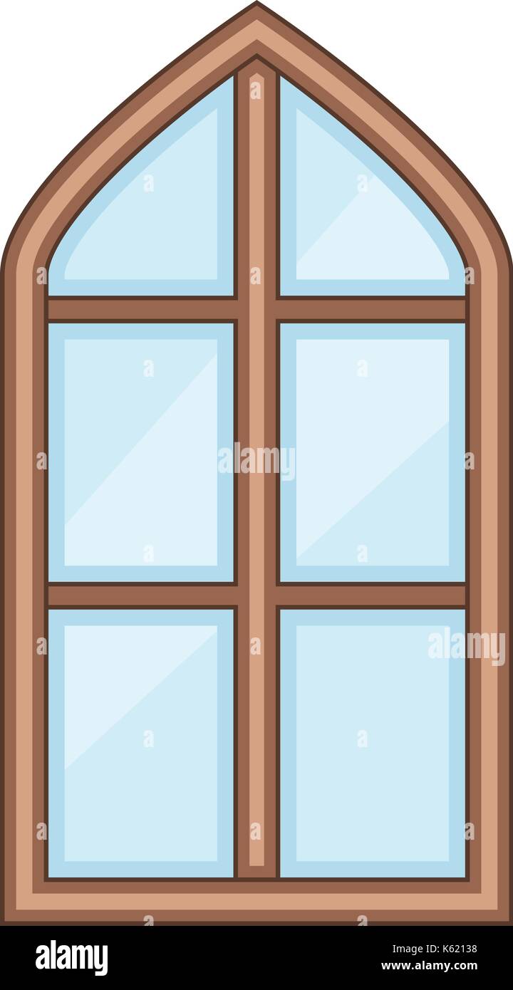 Tower window frame icon, cartoon style Stock Vector Image & Art - Alamy