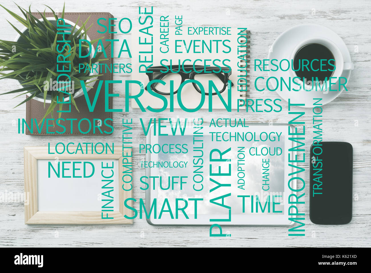 Modern workplace concept Stock Photo - Alamy