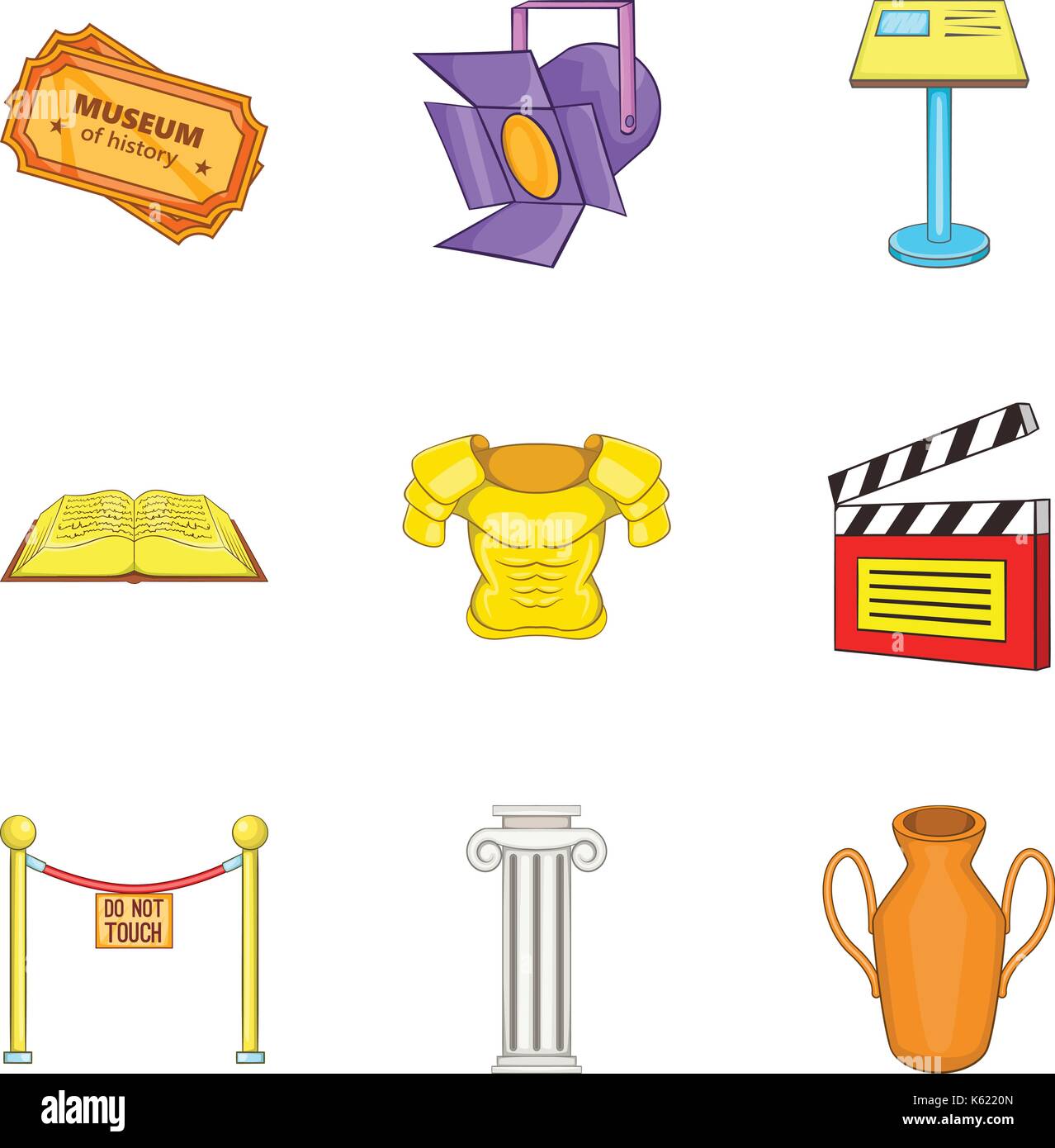 Props icons set, cartoon style Stock Vector Image & Art - Alamy