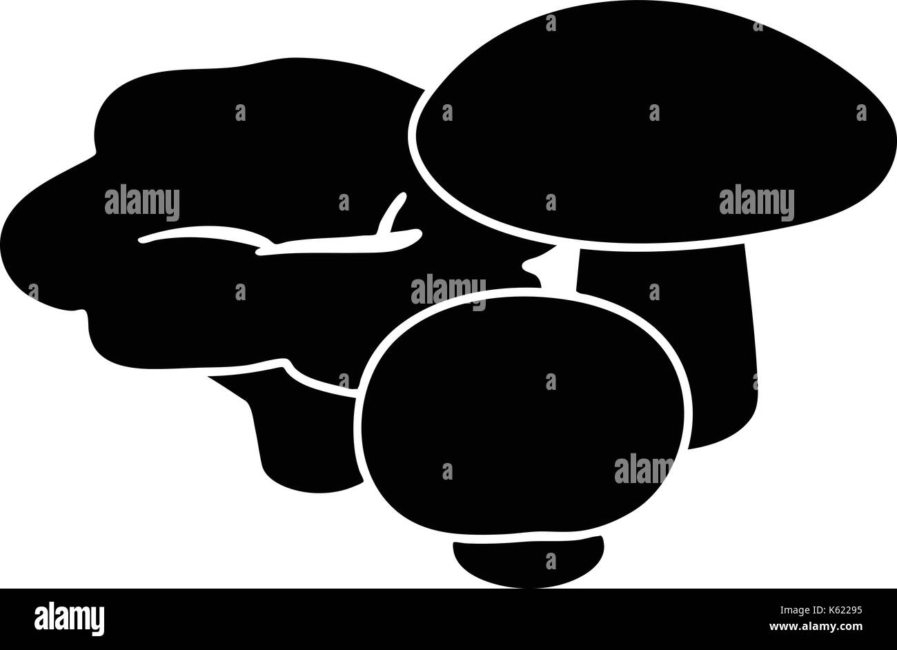 Mushrooms icon, simple style Stock Vector Image & Art - Alamy