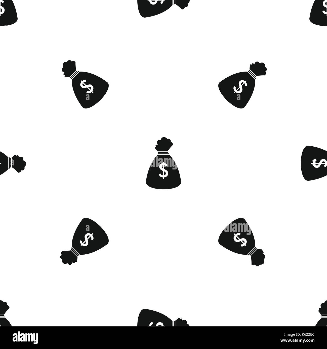 Money bag pattern seamless black Stock Vector Image & Art - Alamy