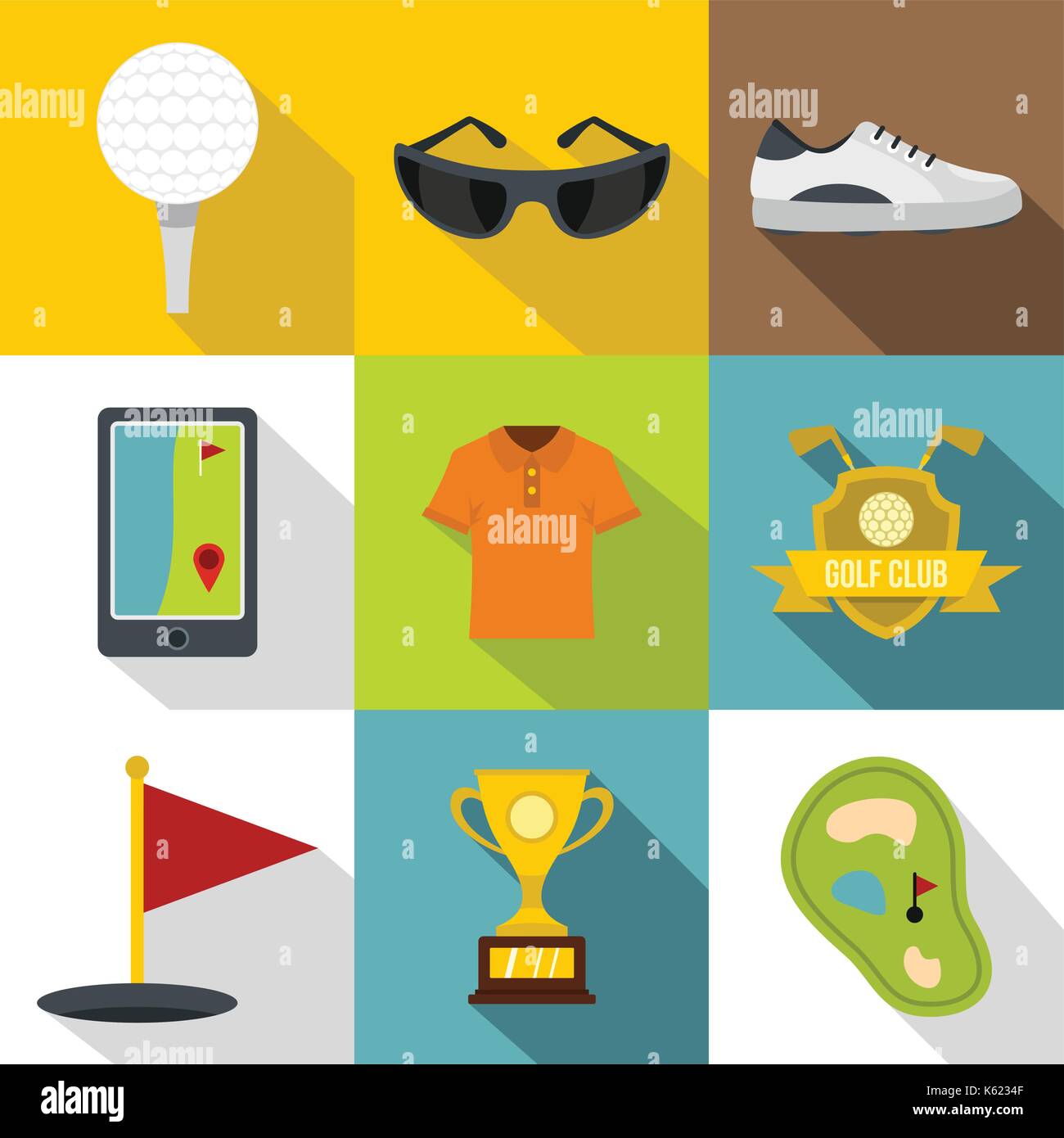 Golf tournament icon set, flat style Stock Vector Image & Art - Alamy Golf tournament icon set, flat style Stock Vector Image & Art - Alamy