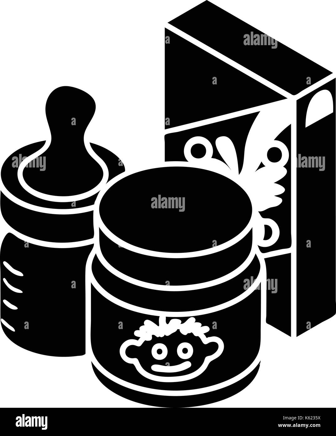 Baby food broccoli icon hi-res stock photography and images - Alamy