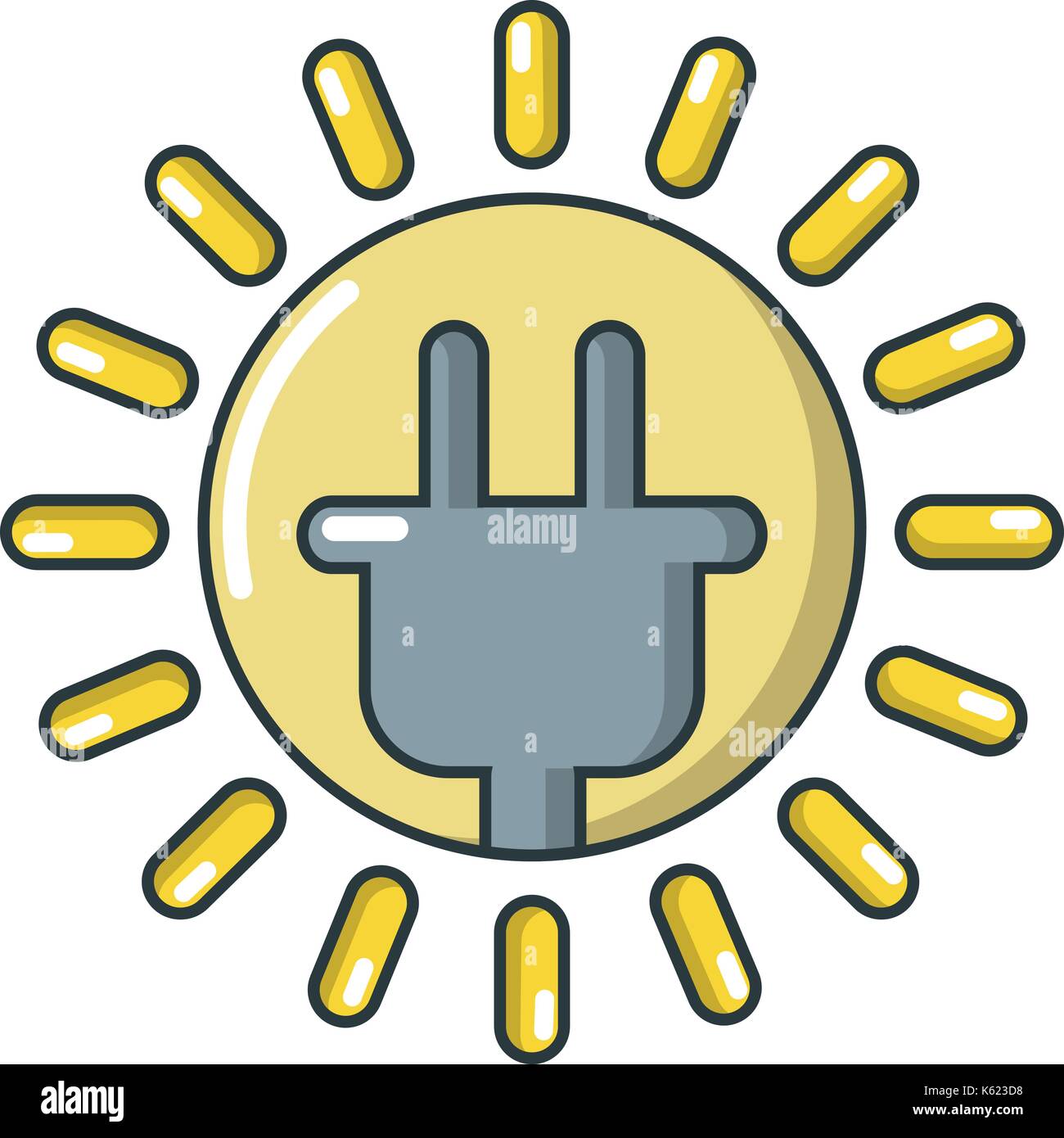 Electrical plug icon, cartoon style Stock Vector Image & Art - Alamy
