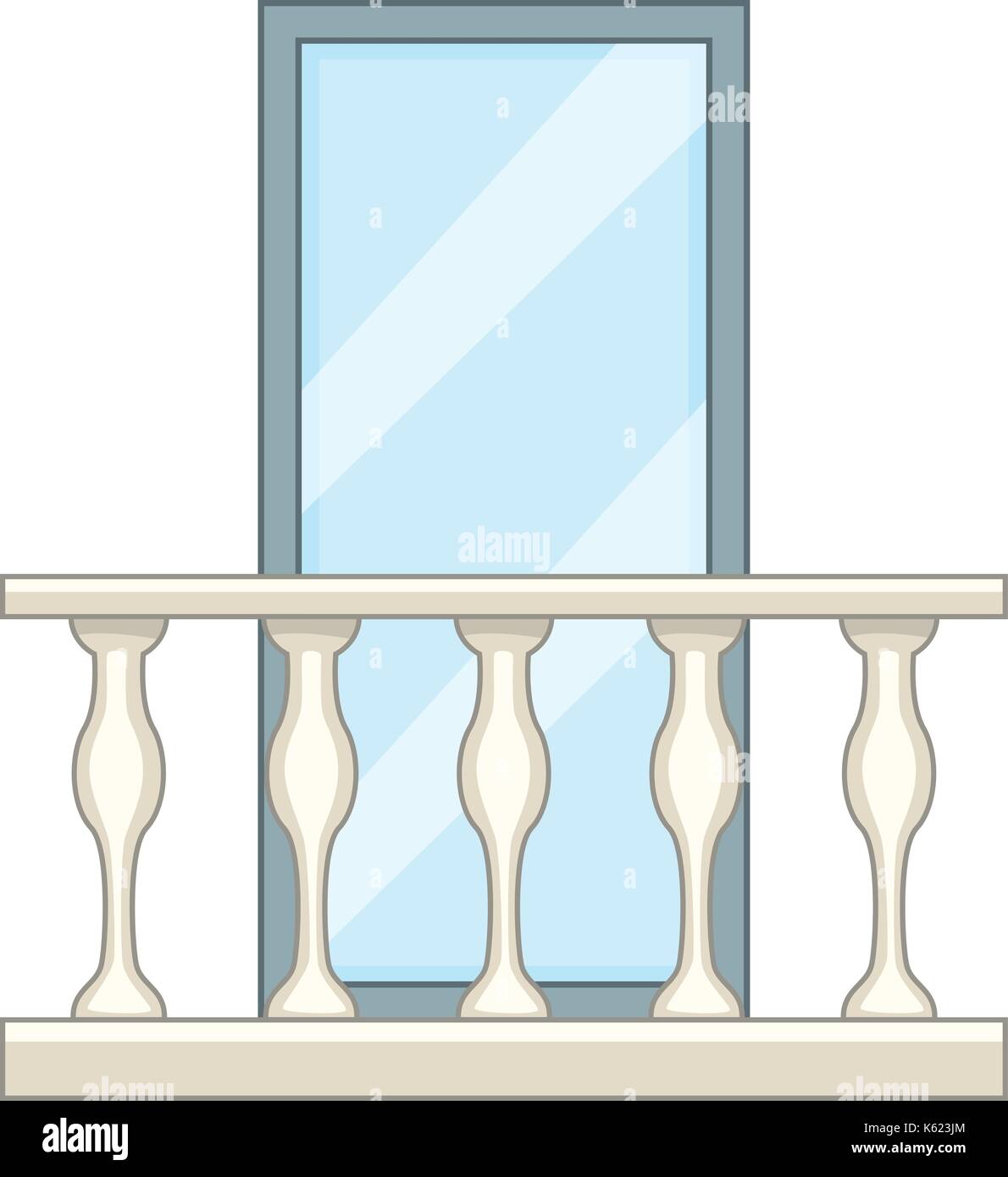 Decorative balcony icon, cartoon style Stock Vector Image & Art - Alamy
