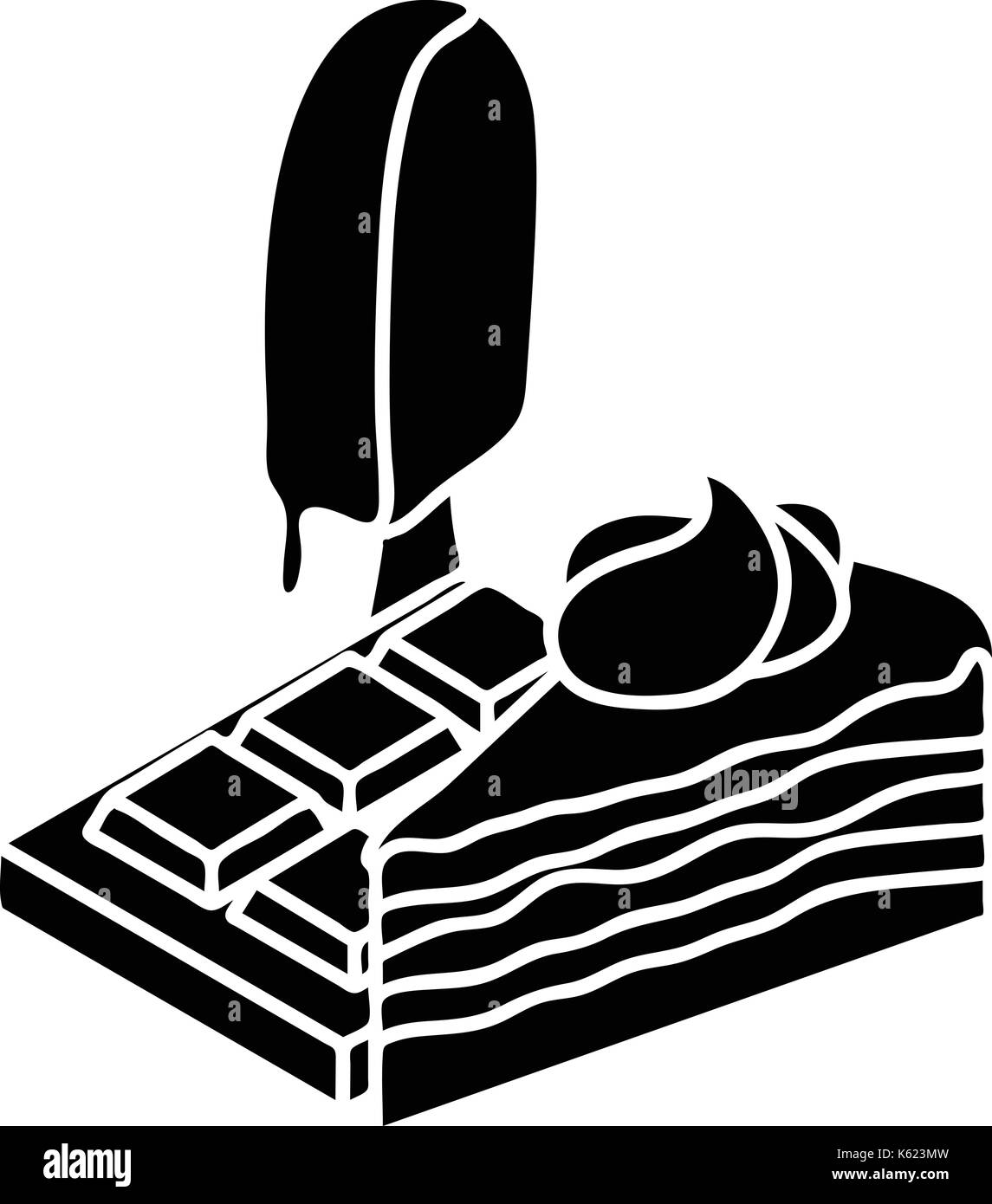 Confectionery sweets candy cupcake Black and White Stock Photos ...