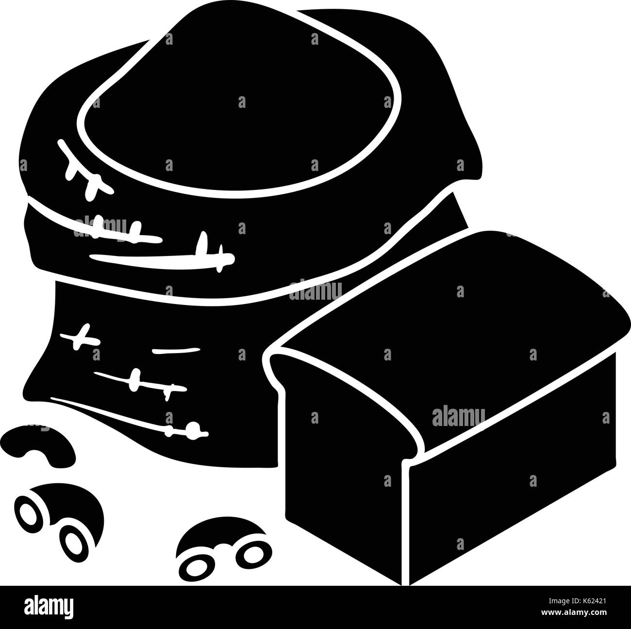 Flour production icon, simple style Stock Vector Image & Art - Alamy