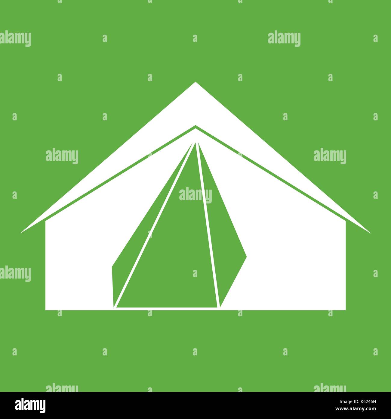 Open tent icon green Stock Vector Image & Art - Alamy