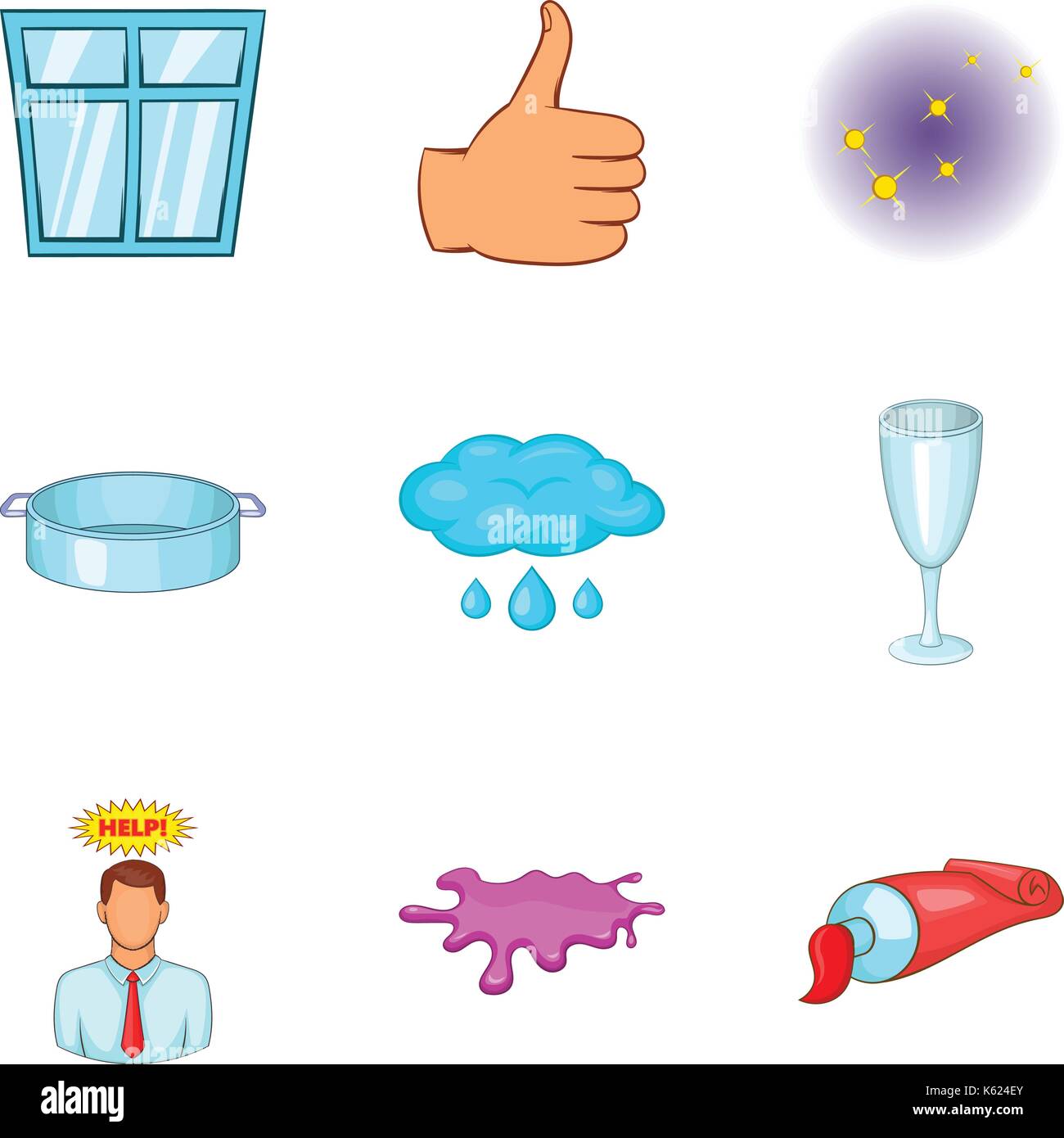 Cartoon cleaning solution Stock Vector Images - Alamy
