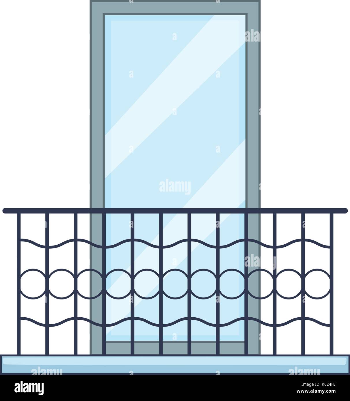 Big balcony icon, cartoon style Stock Vector Image & Art - Alamy