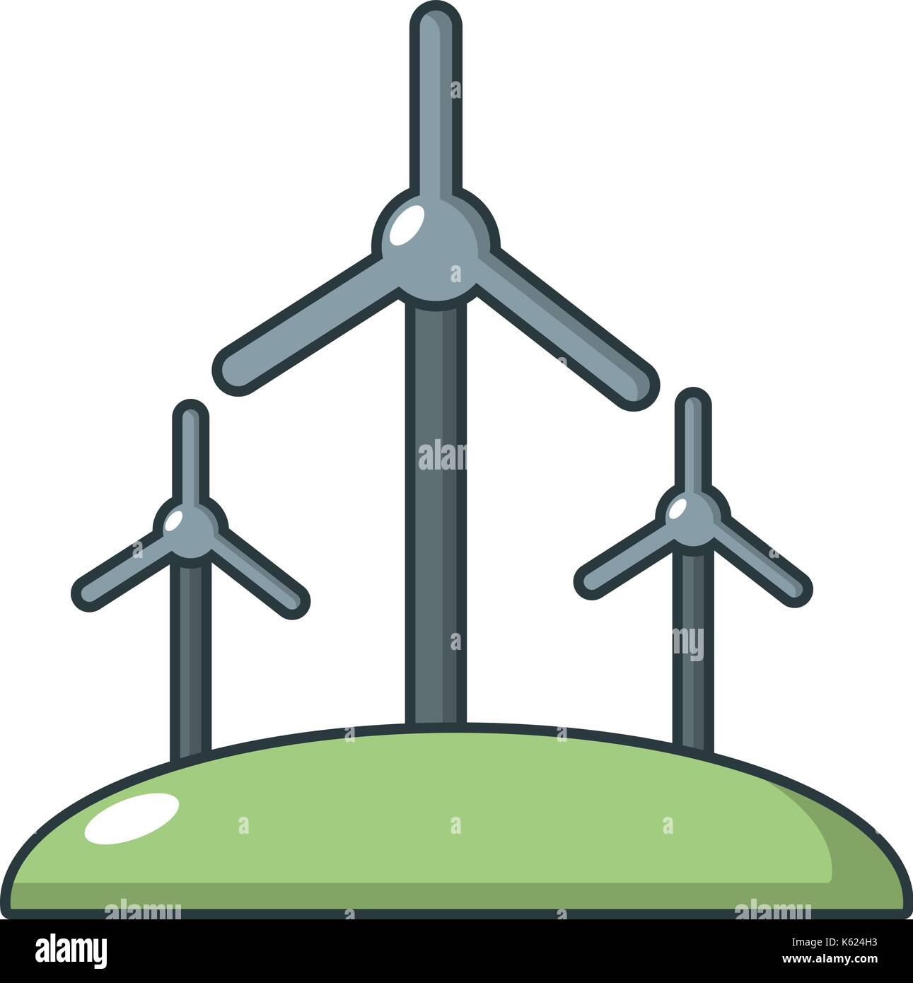 Windmill icon, cartoon style Stock Vector Image & Art - Alamy