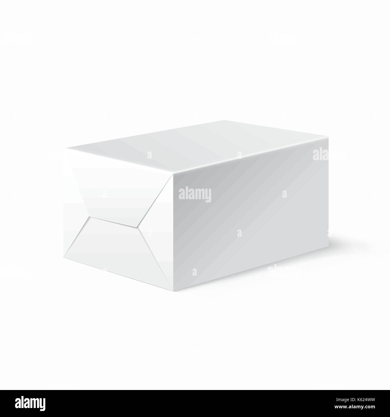 Realistic white locked box. Mock up template Stock Vector Image & Art ...