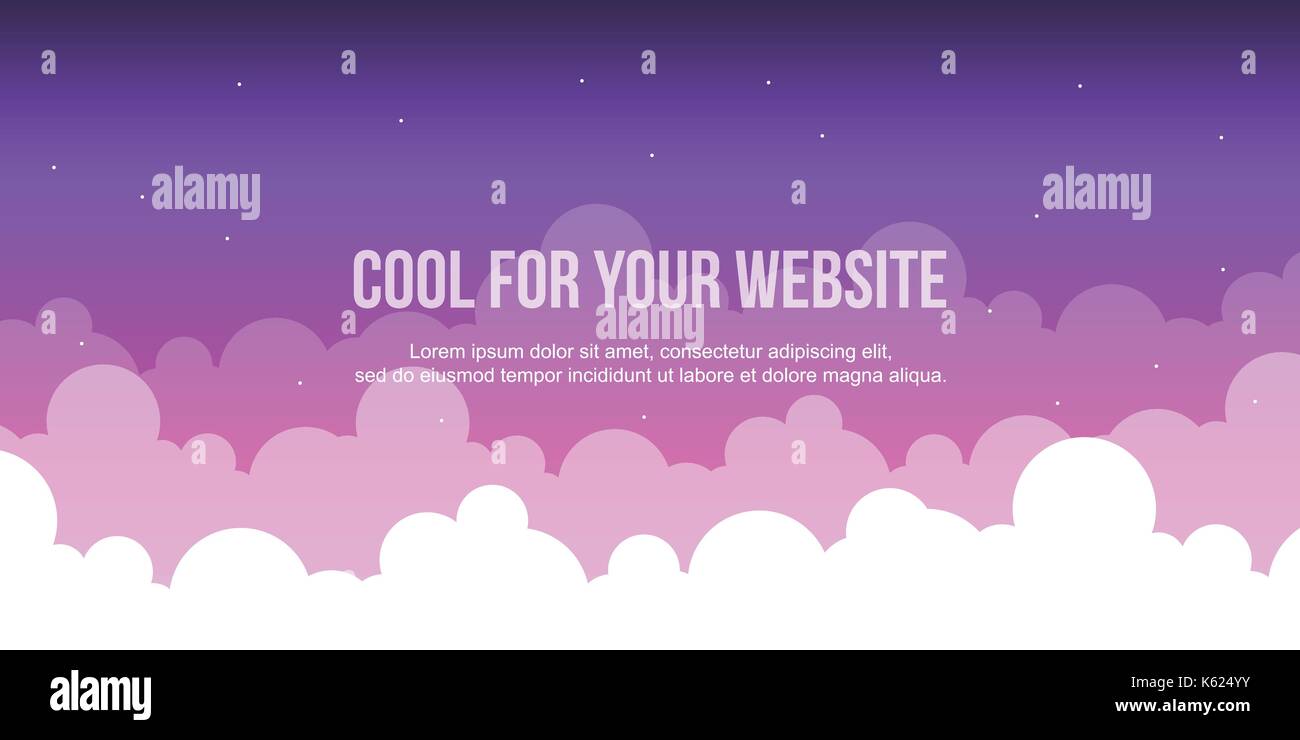 Cloud style header website collection Stock Vector Image & Art - Alamy