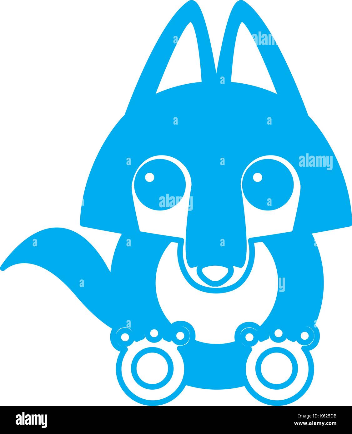 Wolf cartoon animal Stock Vector Image & Art - Alamy