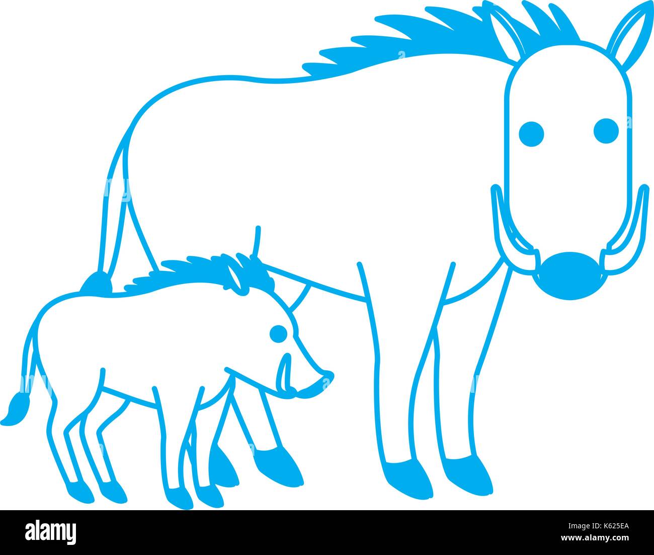 Jabali animal cartoon Stock Vector Image & Art - Alamy