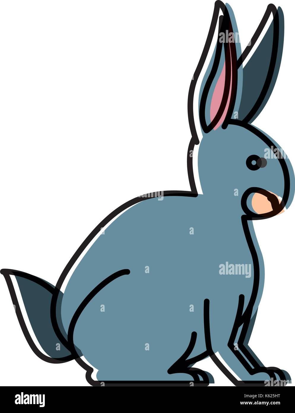 Rabbit animal cartoon Stock Vector Image & Art - Alamy