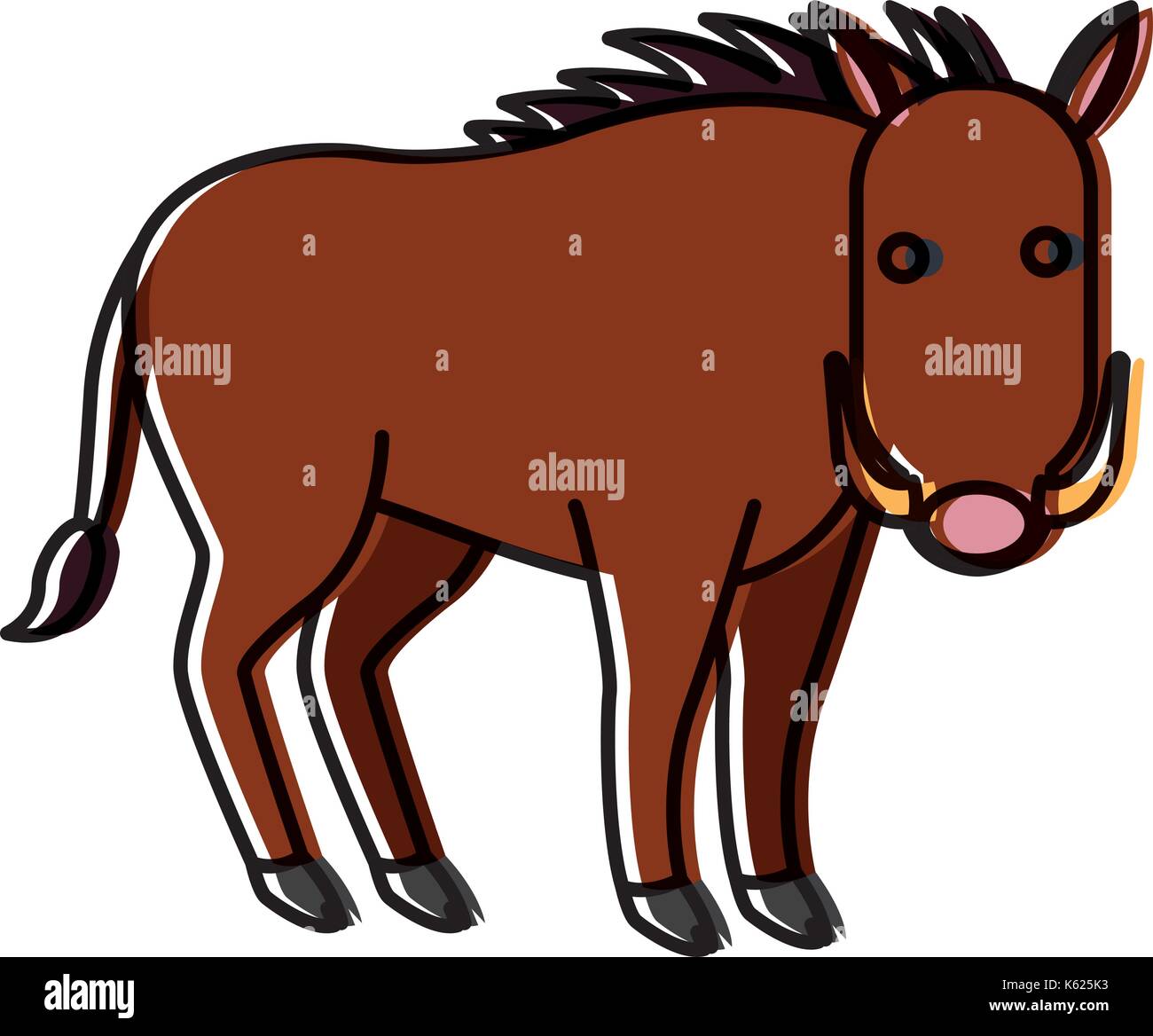 Jabali animal cartoon Stock Vector Image & Art - Alamy