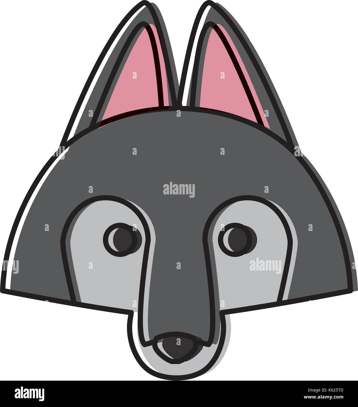 Wolf cartoon animal Stock Vector Image & Art - Alamy