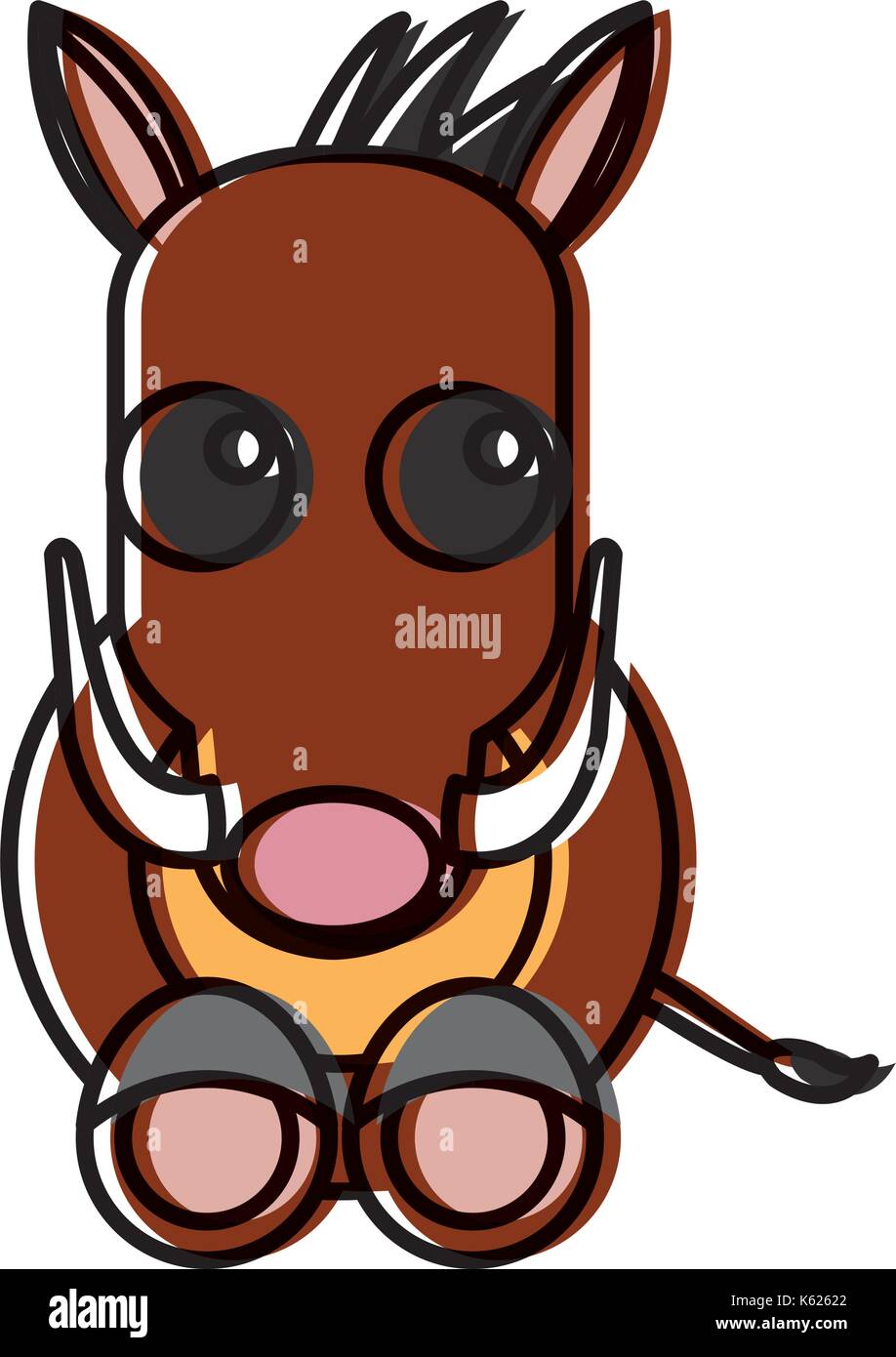Jabali animal cartoon Stock Vector Image & Art - Alamy