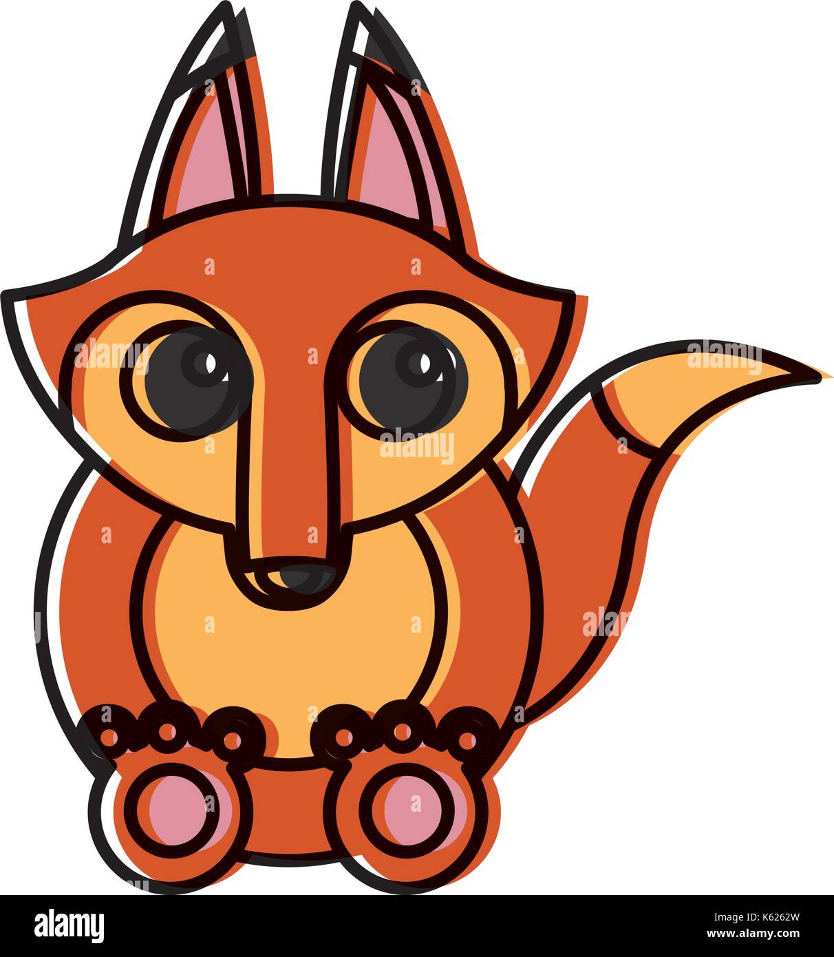 Fox animal cartoon Stock Vector Image & Art - Alamy