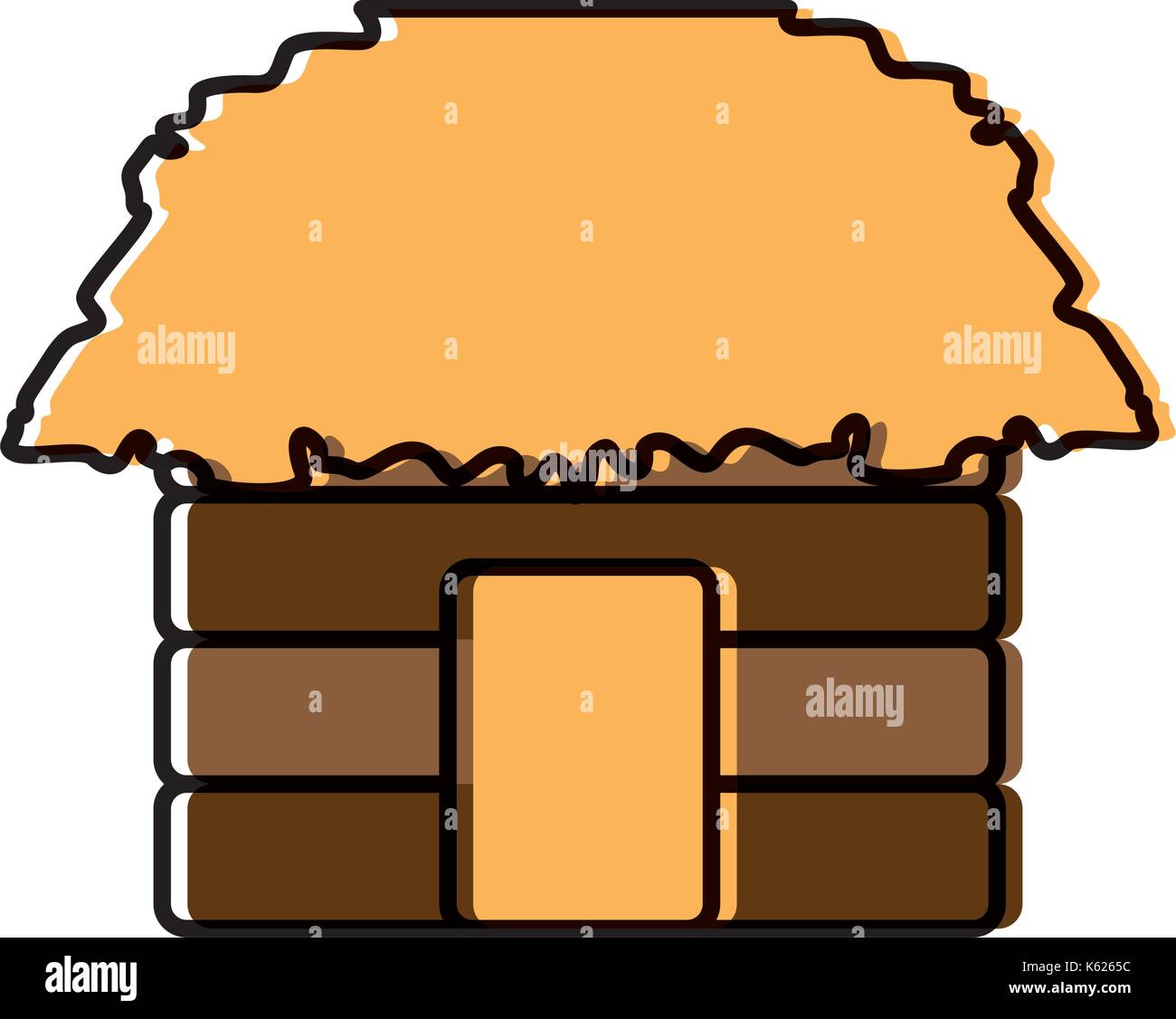 Primitive building Stock Vector Images - Alamy