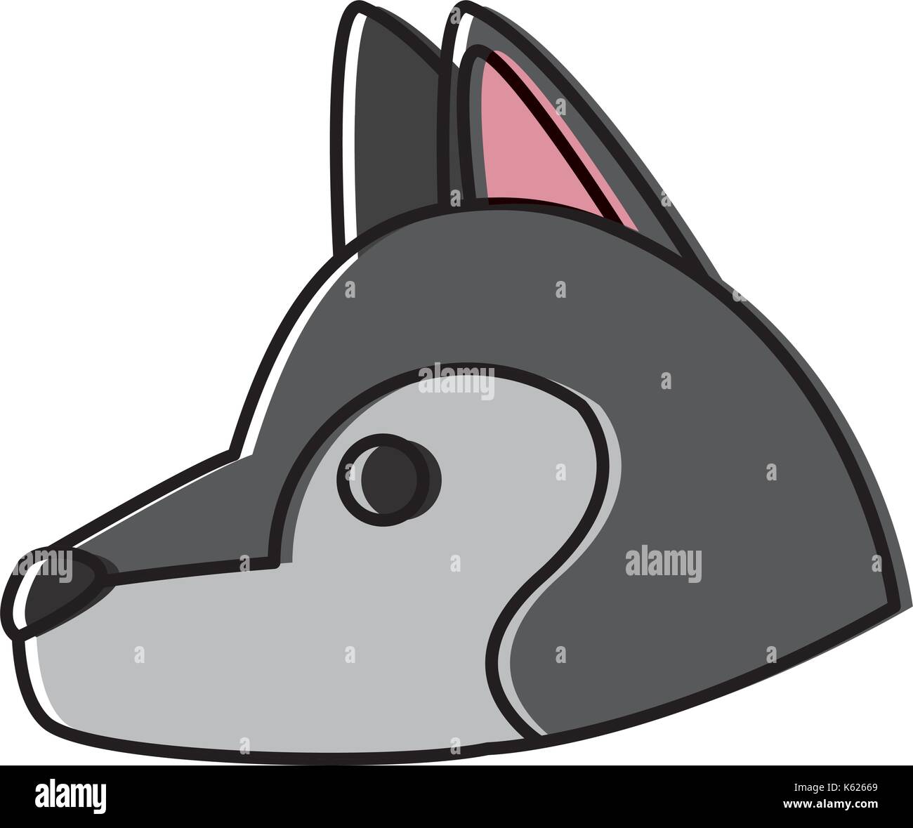 Wolf cartoon animal Stock Vector Image & Art - Alamy