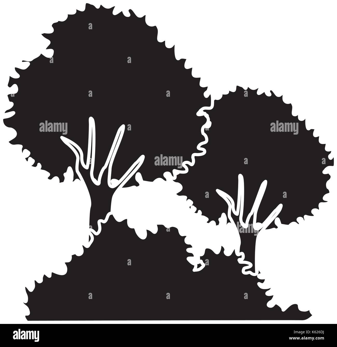 Beautiful forest landscape Stock Vector Image & Art - Alamy