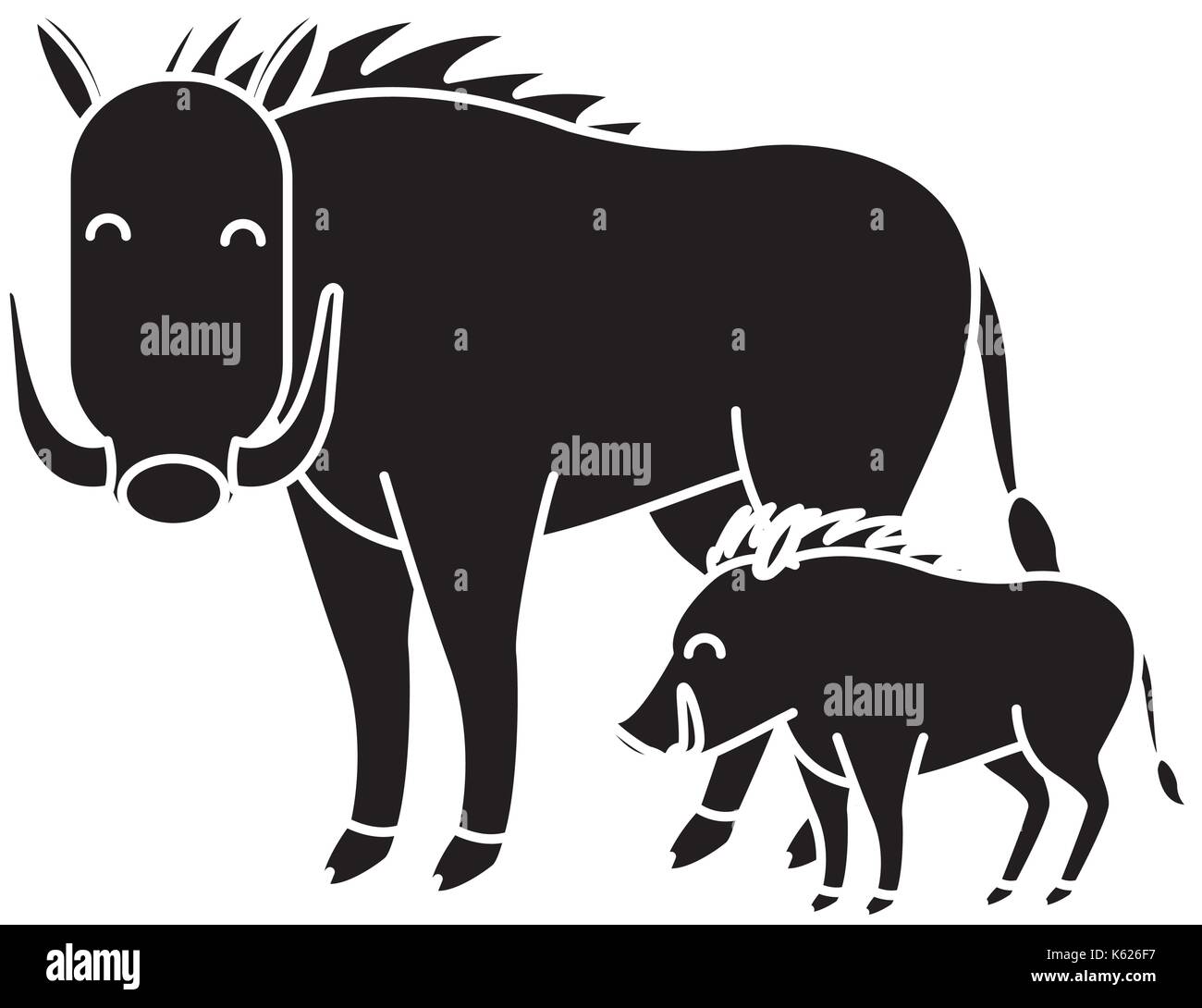 Jabali animal cartoon Stock Vector Image & Art - Alamy