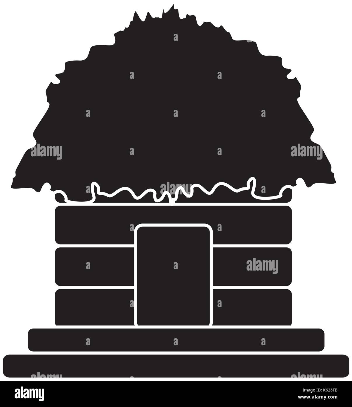 Hut house building Stock Vector Image & Art - Alamy