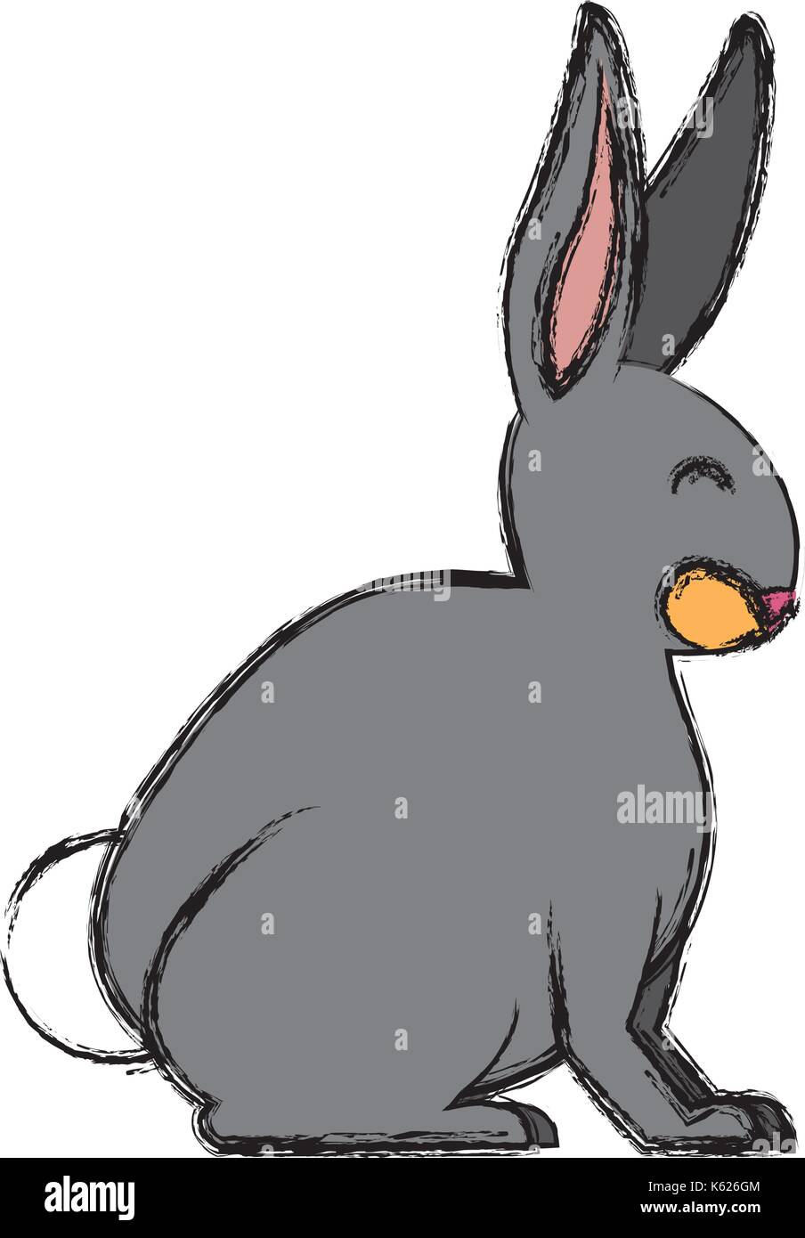 Rabbit animal cartoon Stock Vector Image & Art - Alamy