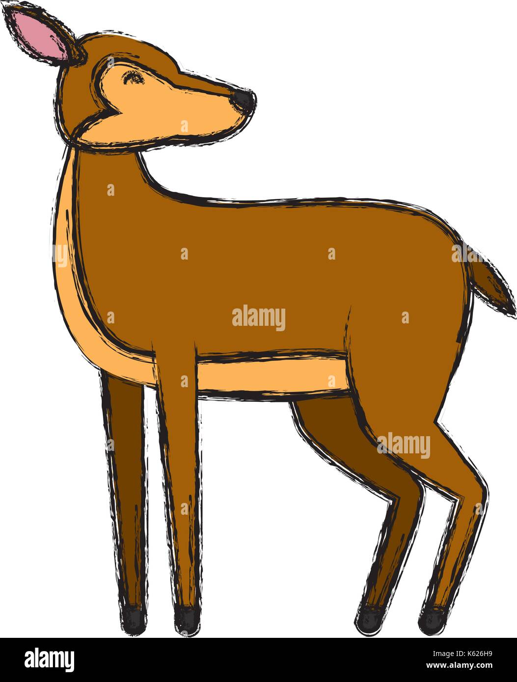 Deer animal cartoon Stock Vector Image & Art - Alamy
