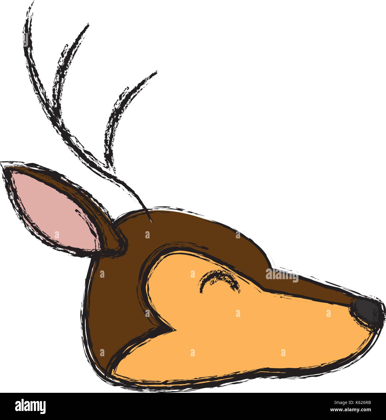 Deer animal cartoon Stock Vector Image & Art - Alamy