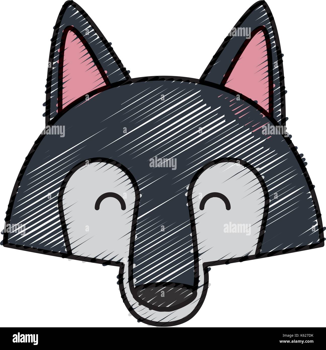 Wolf cartoon animal Stock Vector Image & Art - Alamy