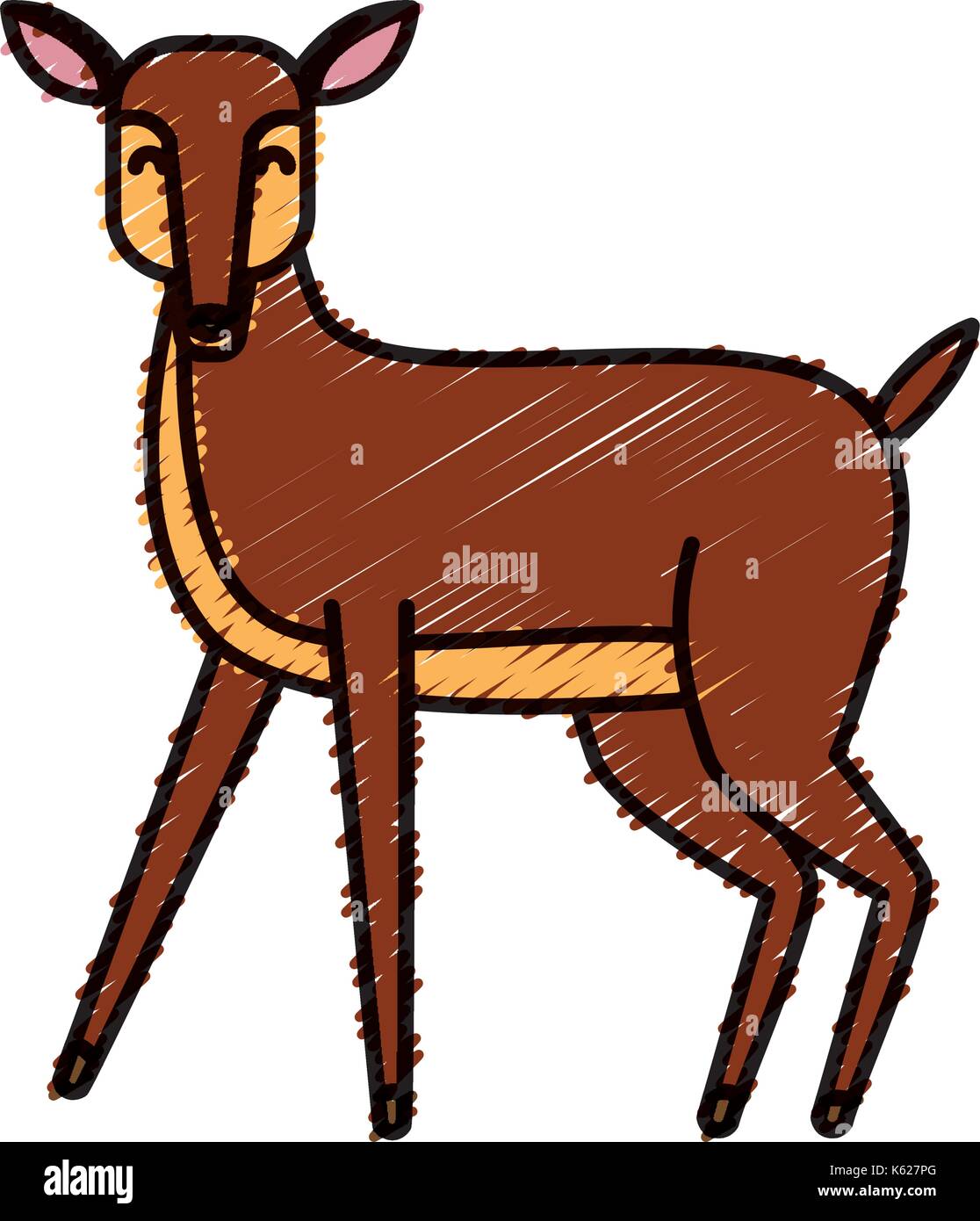Deer animal cartoon Stock Vector Image & Art - Alamy