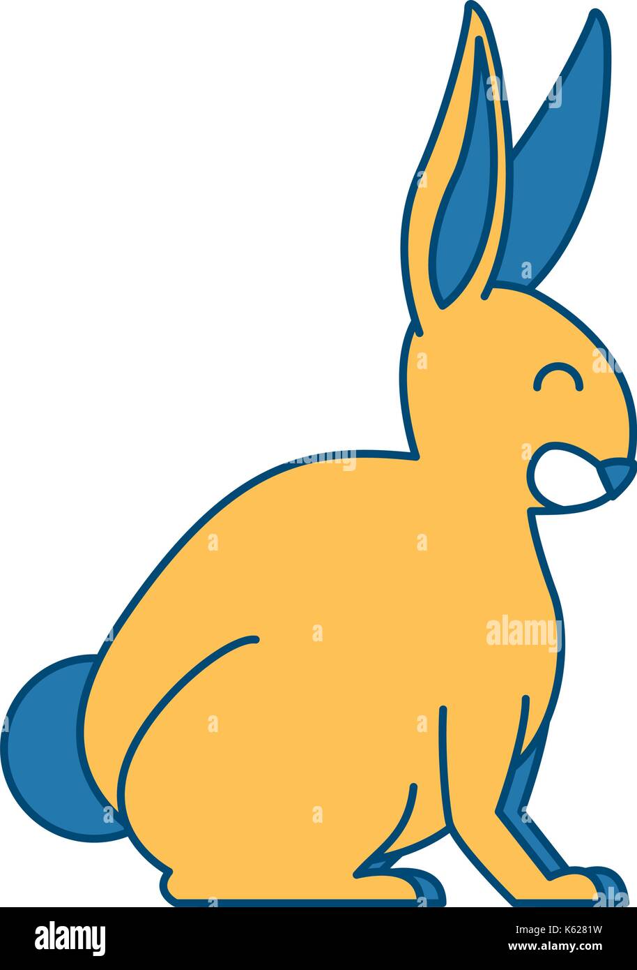 Rabbit animal cartoon Stock Vector Image & Art - Alamy