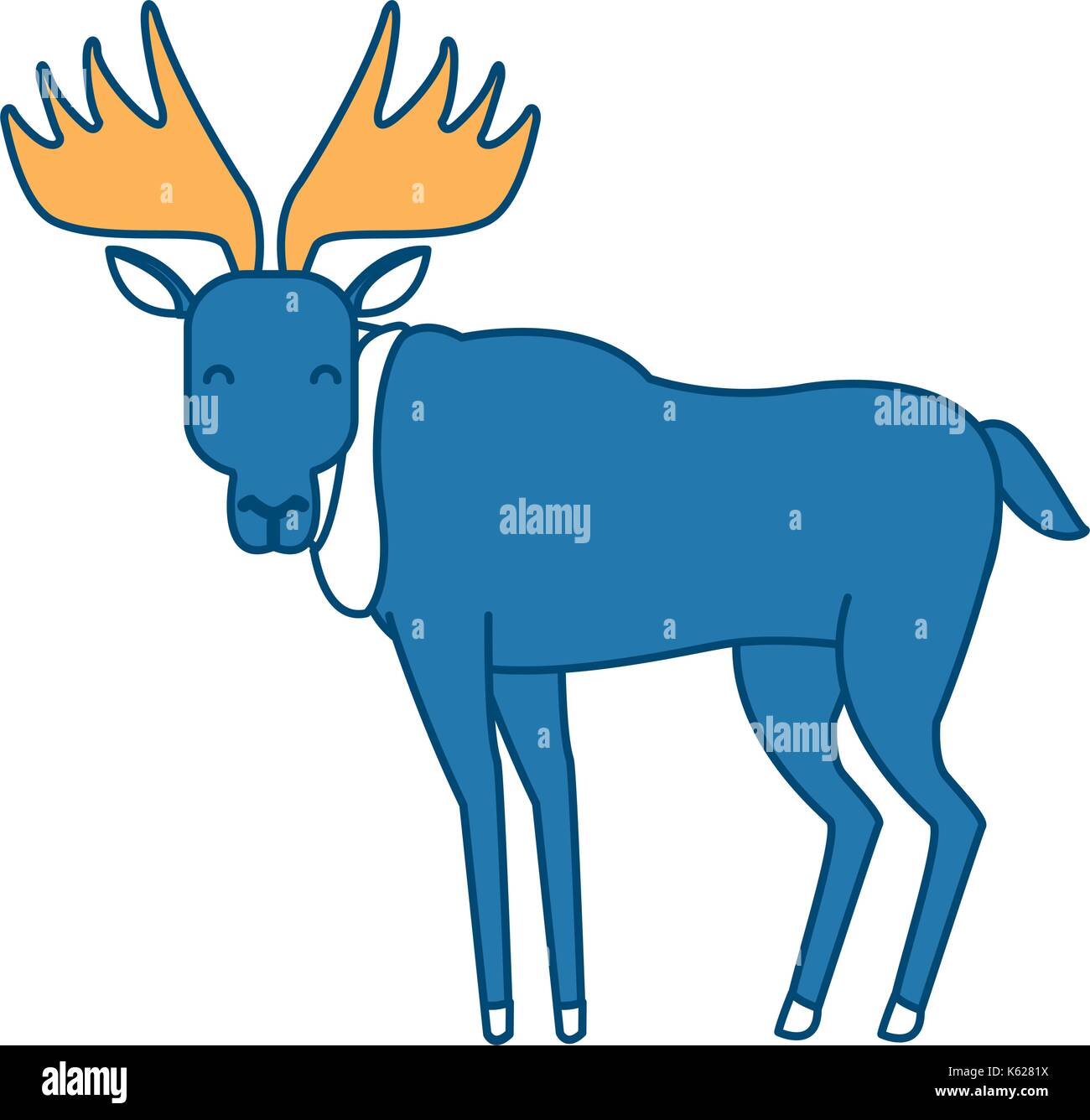 Reindeer animal cartoon Stock Vector Image & Art - Alamy