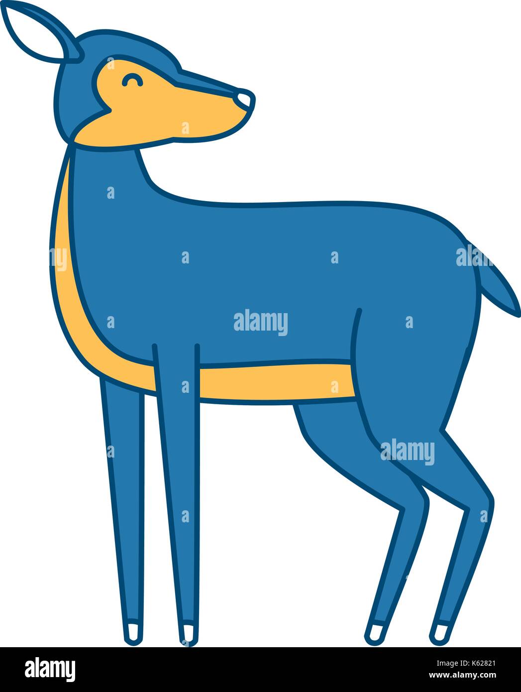 Deer animal cartoon Stock Vector Image & Art - Alamy