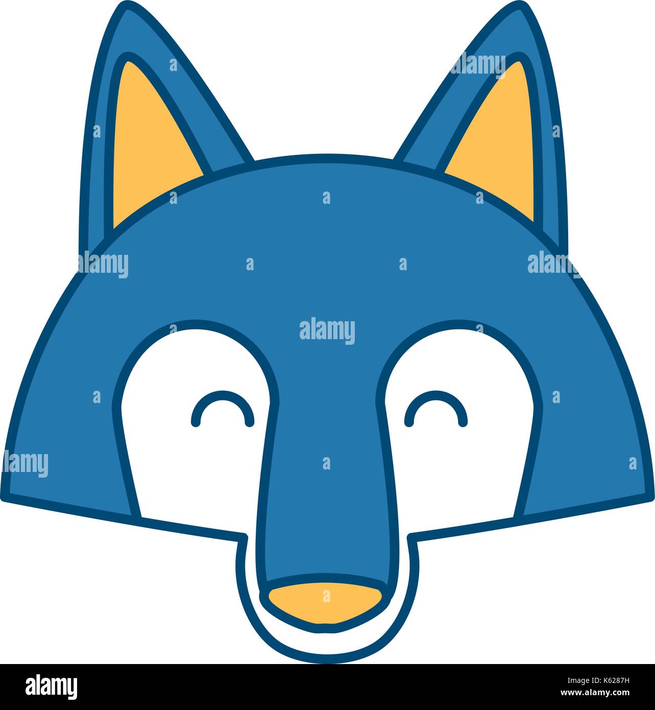 Wolf cartoon animal Stock Vector Image & Art - Alamy