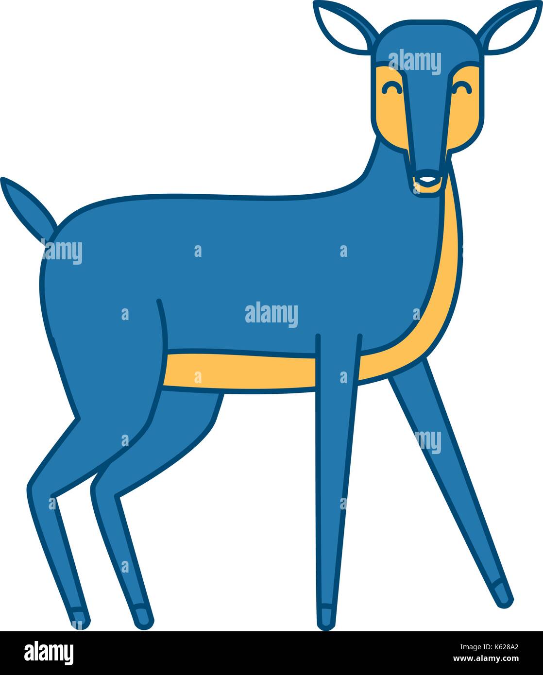 Deer animal cartoon Stock Vector Image & Art - Alamy