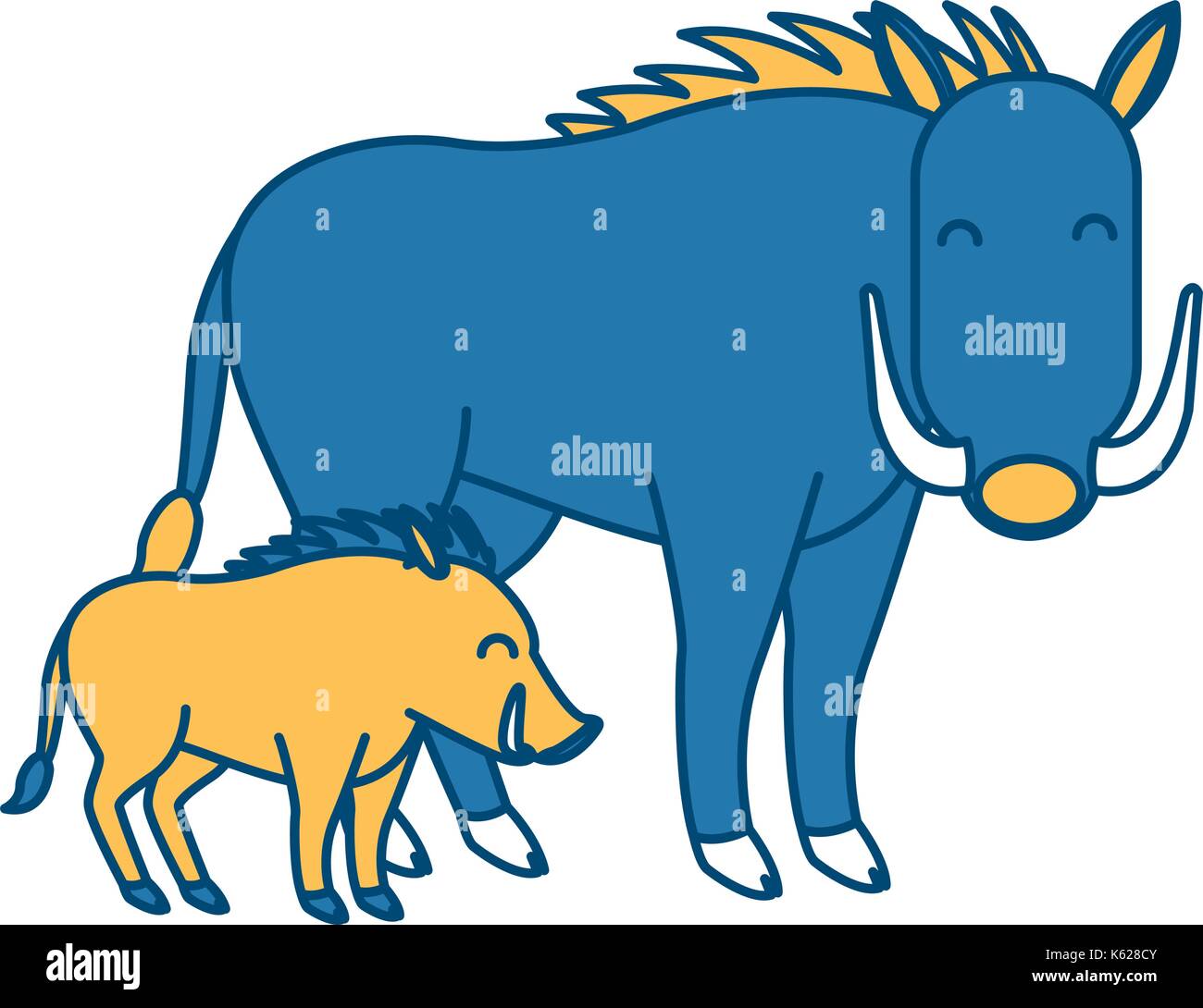 Jabali animal cartoon Stock Vector Image & Art - Alamy