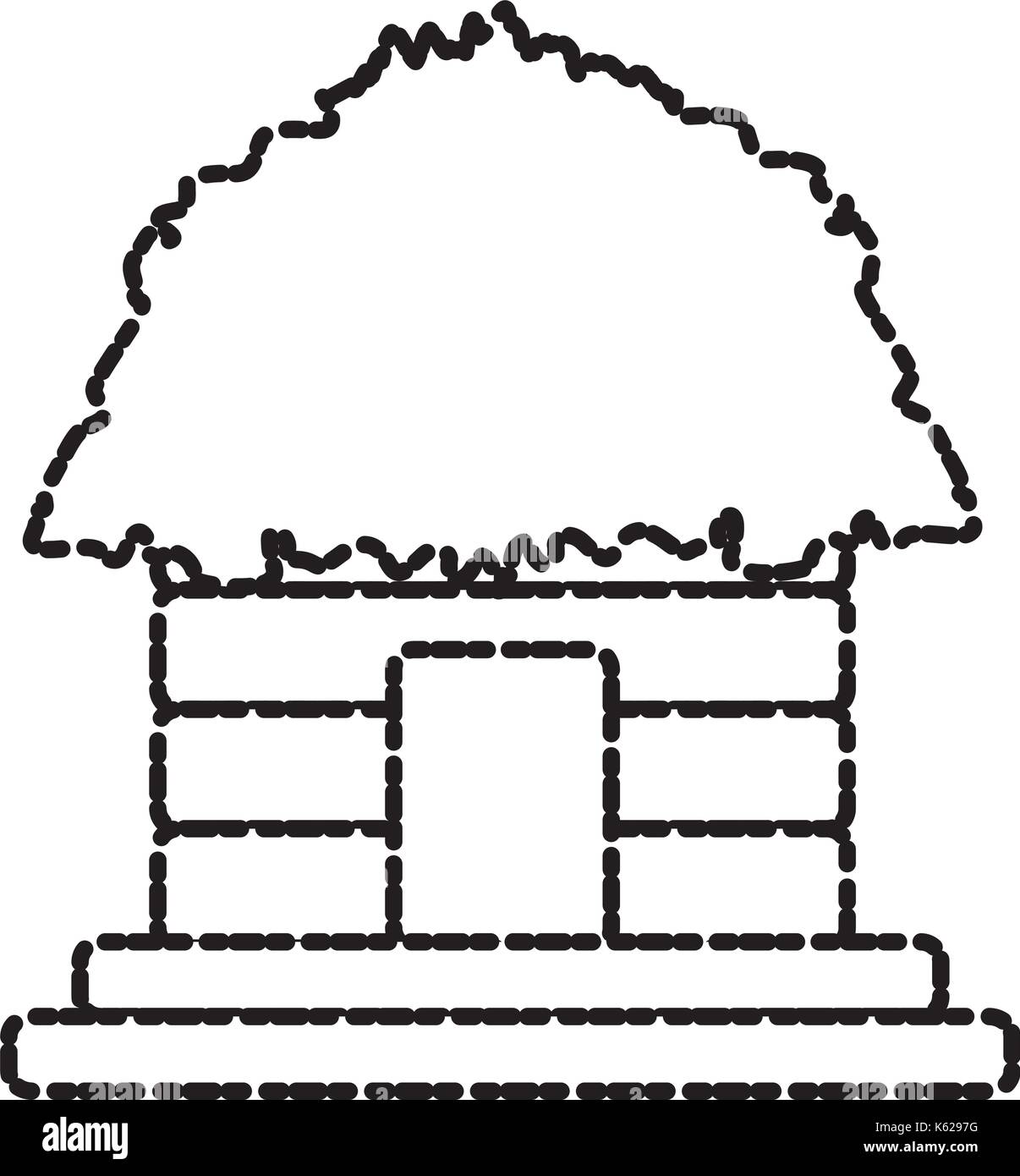 Hut house building Stock Vector Image & Art - Alamy