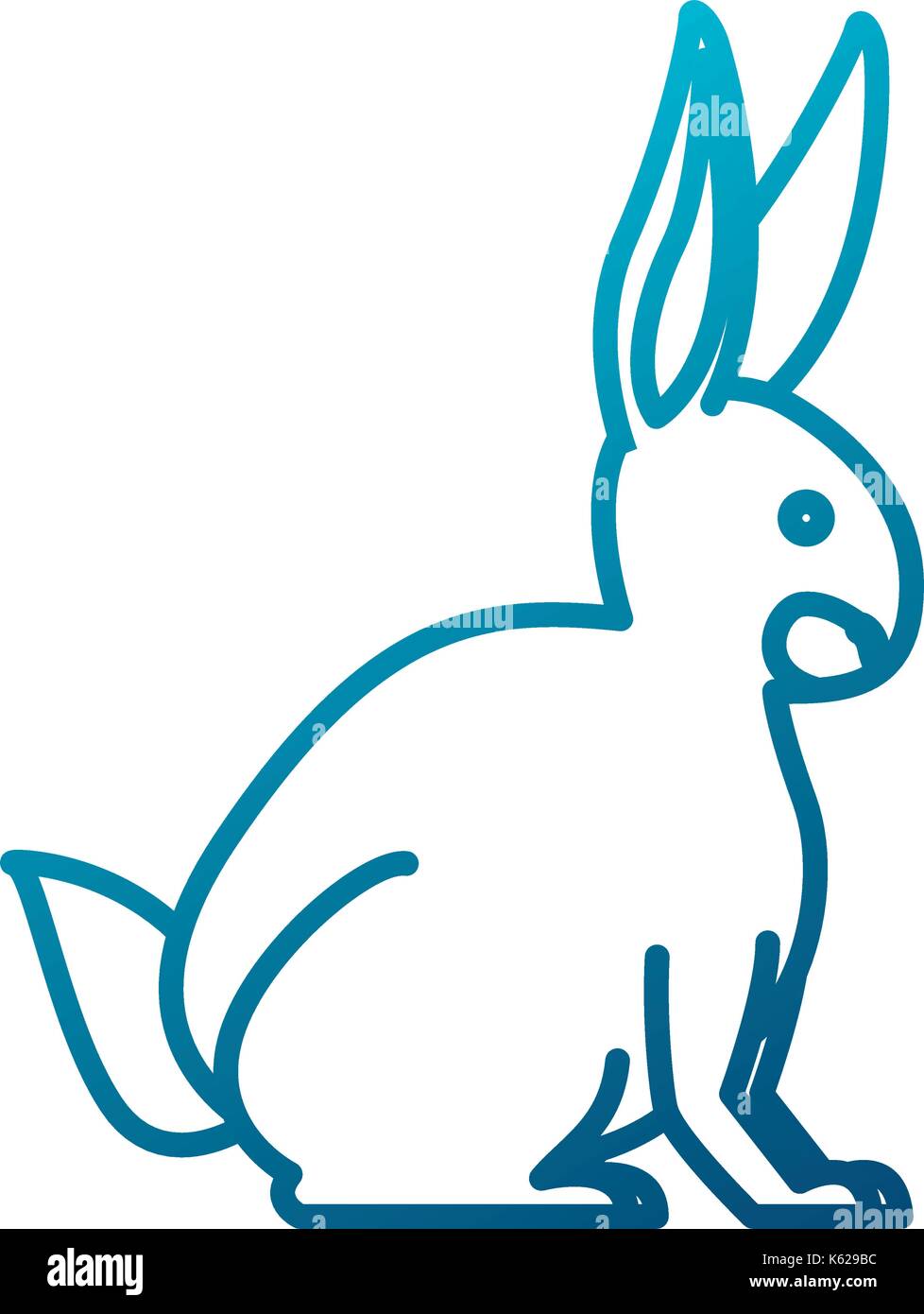 Rabbit animal cartoon Stock Vector Image & Art - Alamy