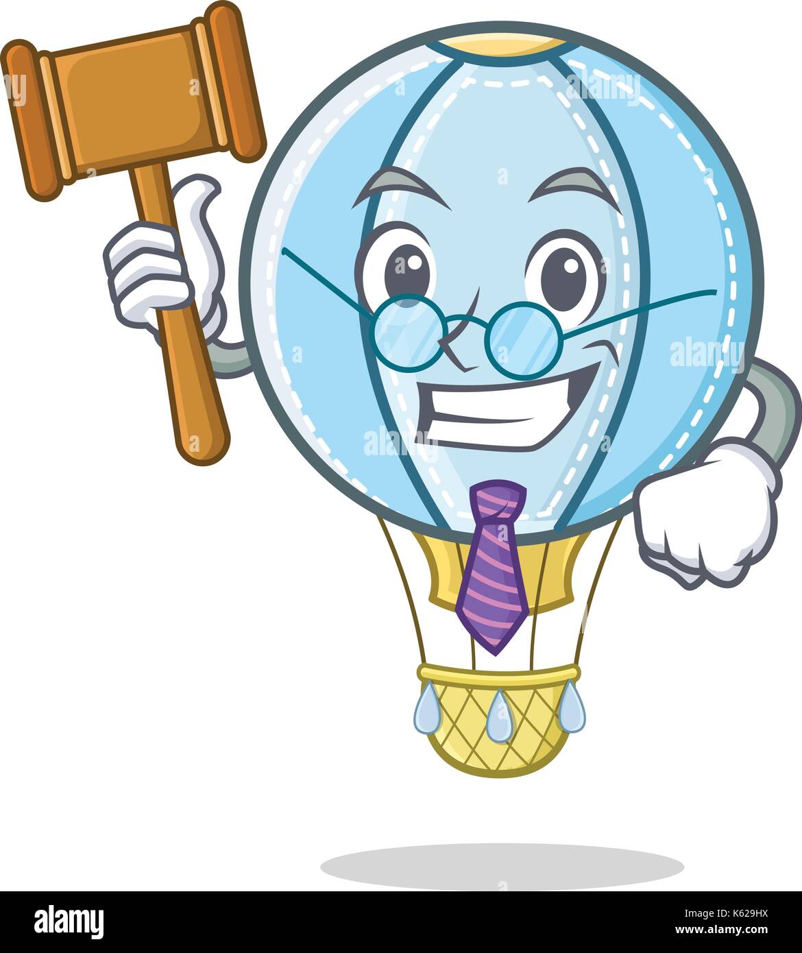 Hot air balloon funny face Stock Vector Images - Alamy