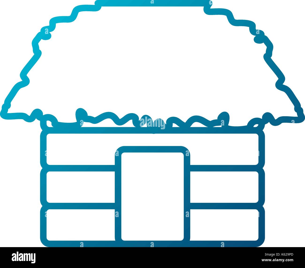 Primitive building Stock Vector Images - Alamy