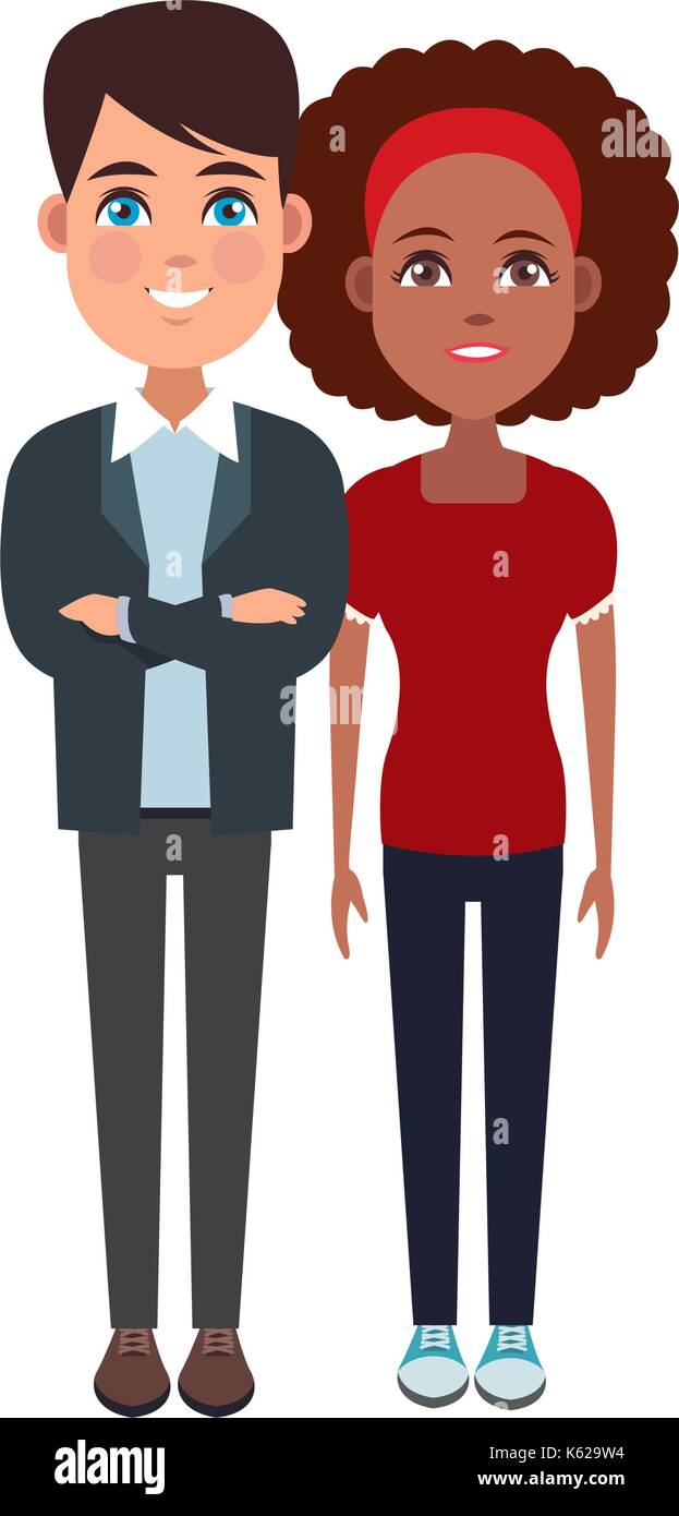 Young couple cartoon Stock Vector Image & Art - Alamy