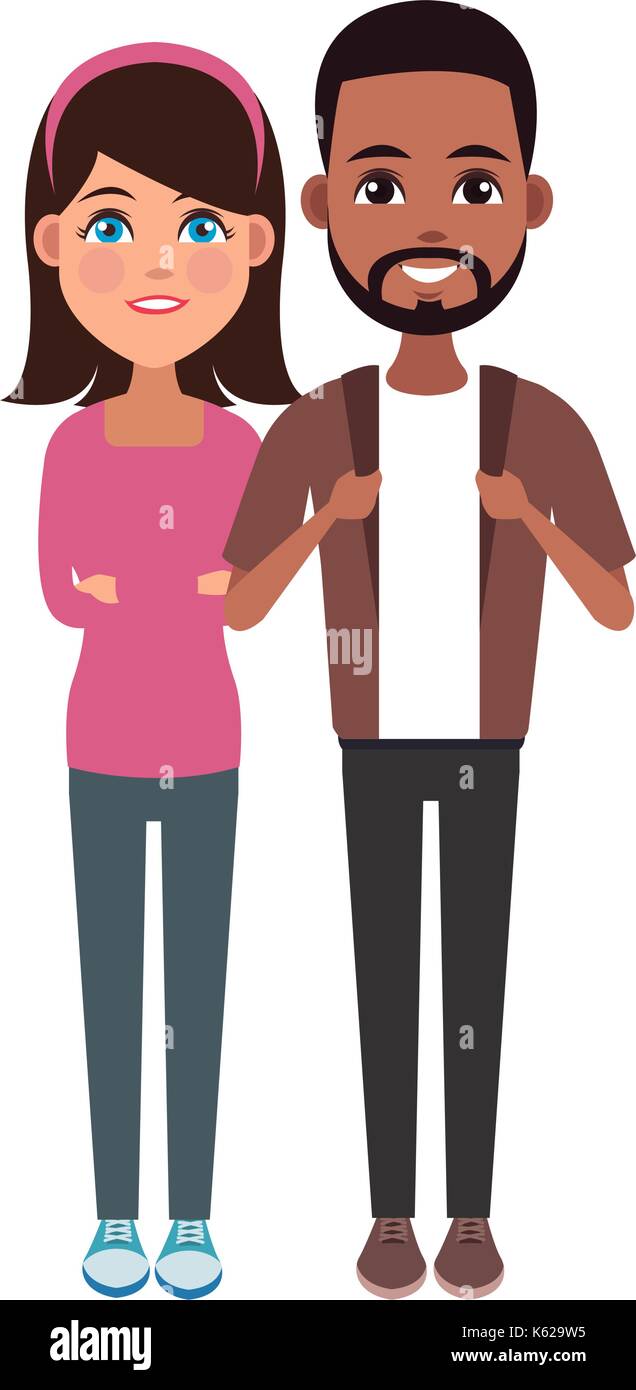 Young couple cartoon Stock Vector Image & Art - Alamy
