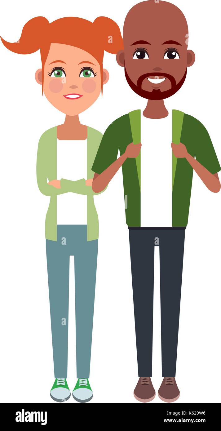 Young couple cartoon Stock Vector Image & Art - Alamy