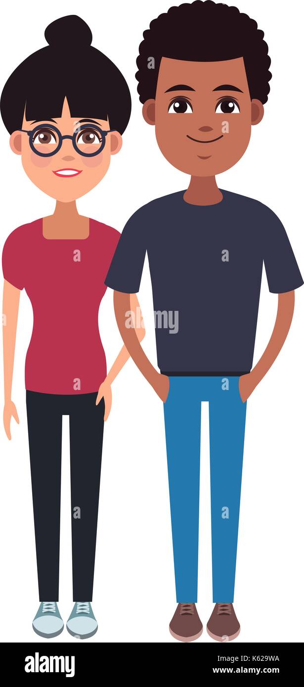 Young couple cartoon Stock Vector Image & Art - Alamy