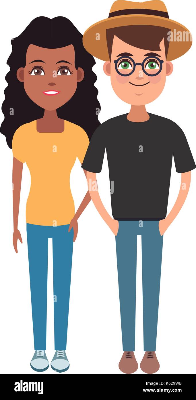 Young couple cartoon Stock Vector Image & Art - Alamy