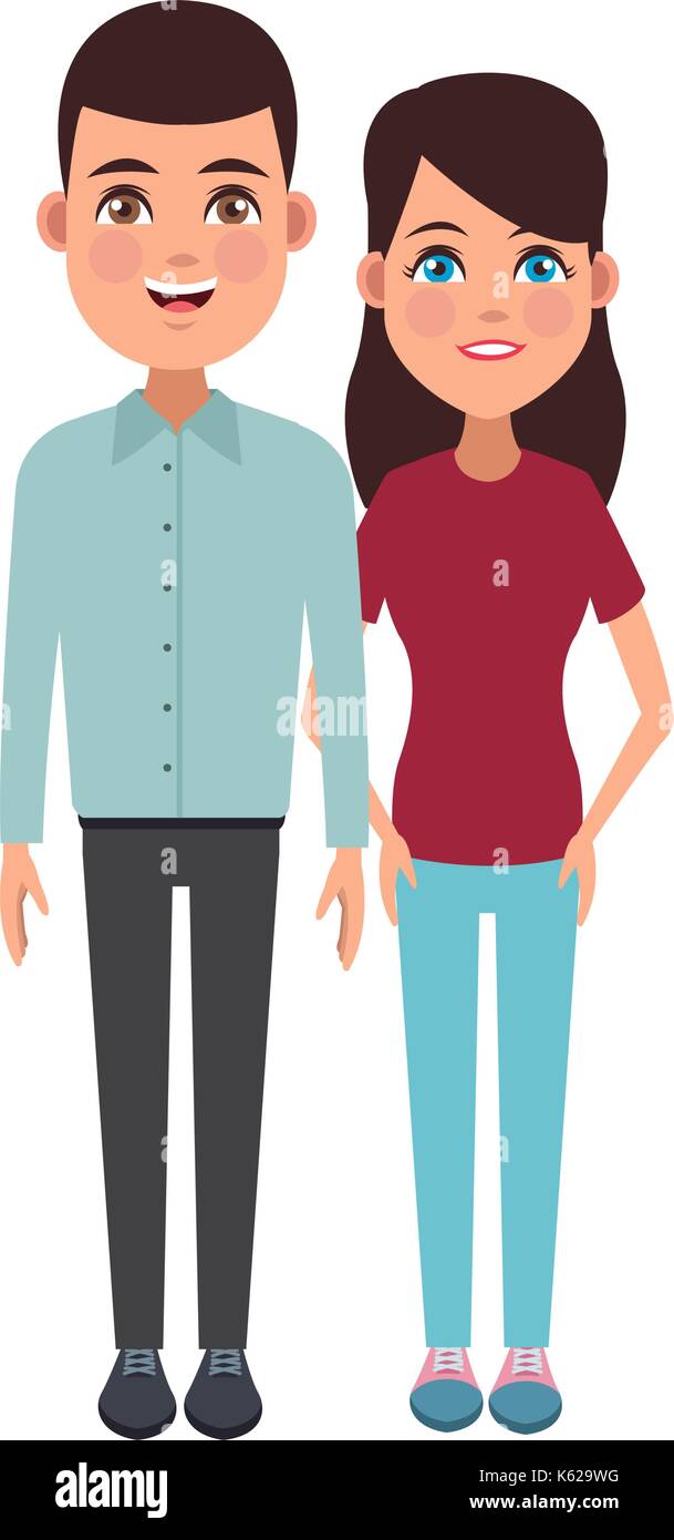Young couple cartoon Stock Vector Image & Art - Alamy